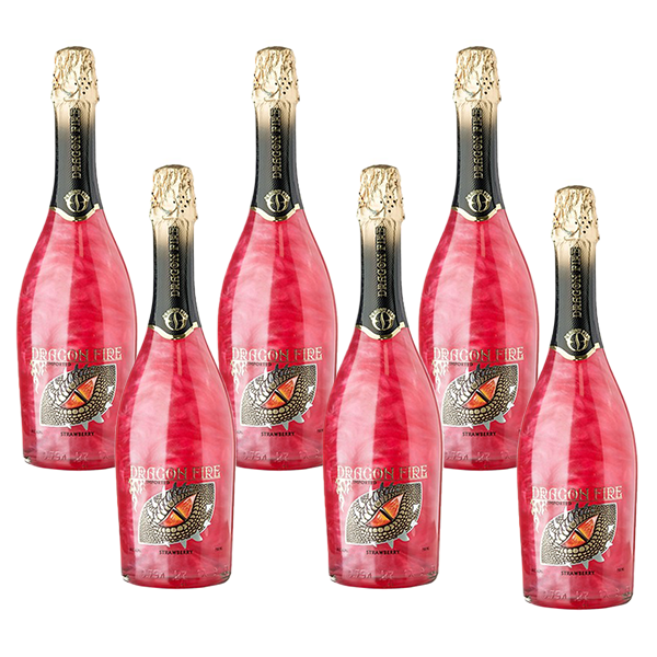 Dragon Fire Sparkling Wine-Strawberry Bundle | Liquor Bar Delivery